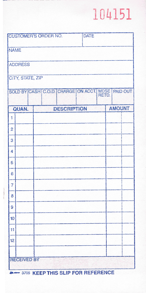90 X Sales Order Book Invoice Receipt From List Carbonless 50 Set 2 ...