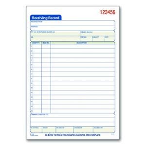 Adams DC5089 Receiving Record Book